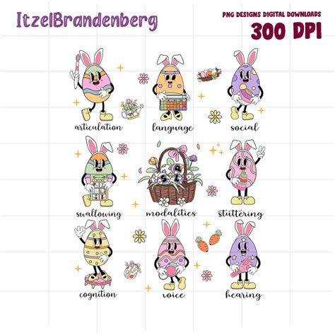 Slp Speech Therapist Easter Day Png Speech Bunny Png Speech Therapist