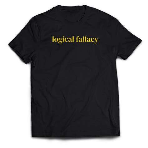 เสื้อยืดผู้ชาย Philosophy Logical Fallacy ผู้ใหญ่ Unisex Pakekaos