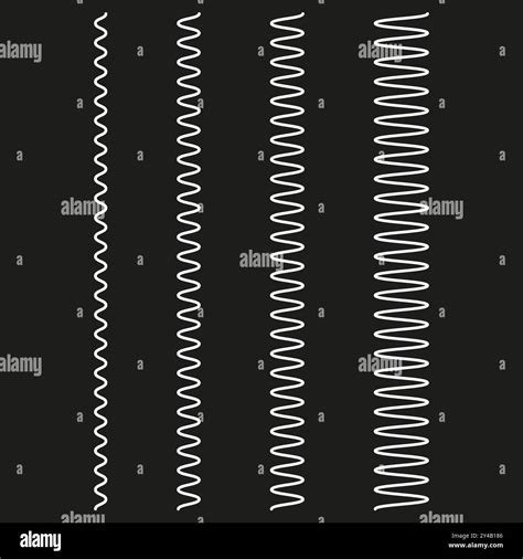 Wavy Lines Pattern Vertical White Curves Abstract Vector Background
