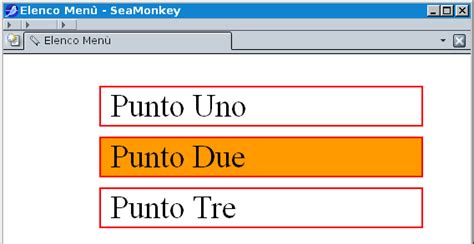 css un menù che cambia colore al passaggio del mouse tutorials