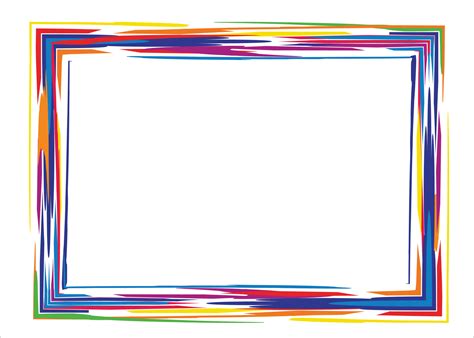 Vector Colorful Border Or Photo Frame Design Collection 34788925 Vector