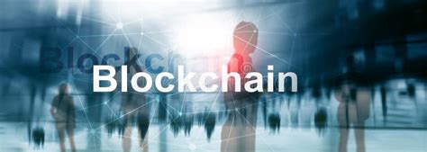 Blockchain Technology Concept On Server Background Data Encryption