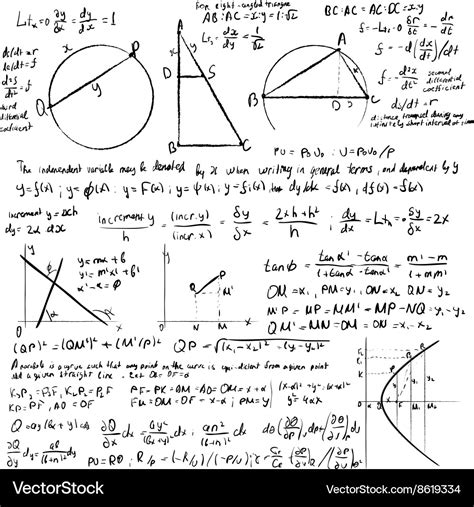 Maths Background Royalty Free Vector Image Vectorstock