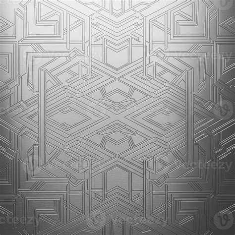 A Silver And White Background With Geometric Patterns 73056040 Stock
