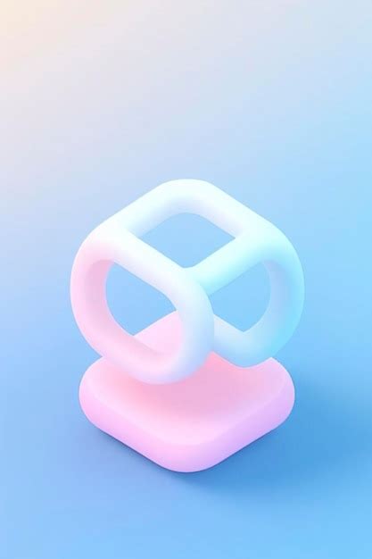 premium ai image geometric loop shapes 3d icon
