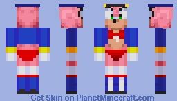 Sexy Amy Rose Minecraft Skin