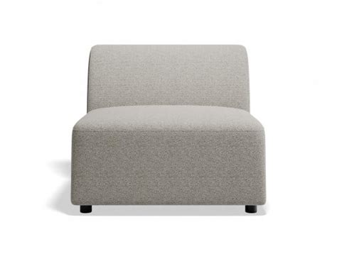 Atticus Right Arm Modular Sofa Section In Grey Fabric