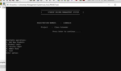 Student Management In C With Source Code Source Code And Projects