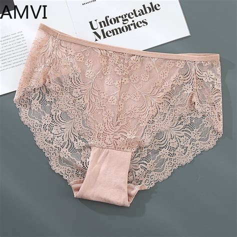 Amvi L Xxxxl Panty Plus Size For Women 8 Colors Lace Panties Ladies