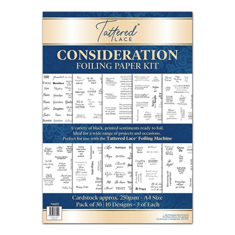 Consideration Foiling Paper Kit Tattered Lace