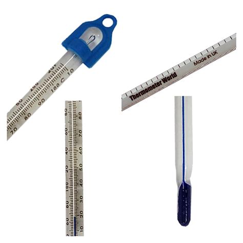 Water Thermometer Immersion Laboratory Glass Thermometer 10 To 110