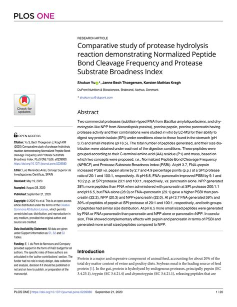 Pdf Comparative Study Of Protease Hydrolysis Reaction Demonstrating
