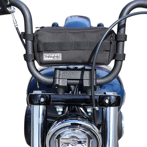 Thrashin Supply Co Handlebar Utility Bag Black Lowbrow Customs
