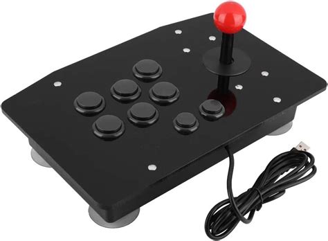Portable Usb Arcade Controller Arcade Fighting Stick Fighter Joystick 8 Button Game Han E