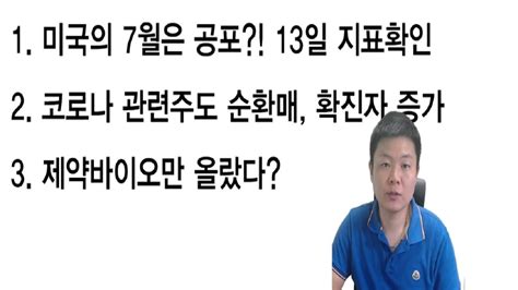 무상증자관련주 제약바이오 코로나관련주 물가상승률 이상로의 빨간주식 투자전략 추천주 7 12 Youtube