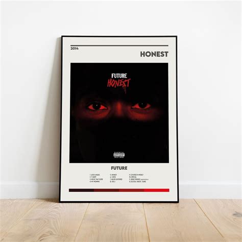 Future Honest Album Cover Print Poster Minimalist Album Cover Poster