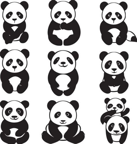 Panda Png Vector Images Over 130