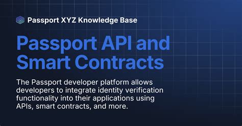 Passport Api And Smart Contracts Human Passport Knowledge Base