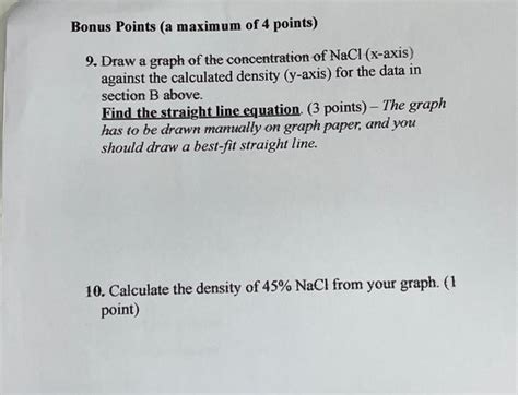 Solved Bonus Points A Maximum Of Points Draw A Graph Chegg