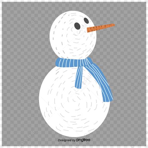 겨울에 눈사람 일러스트 사랑스러운 코 스카프 당근 크리스마스 Png 일러스트 무료 다운로드 Lovepik