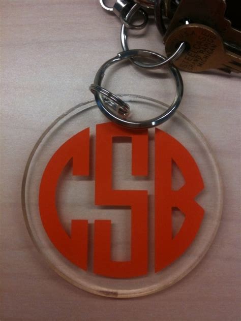 Monogrammed Key Chains