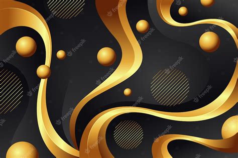 현실적인 황금 럭셔리 배경 무료 벡터