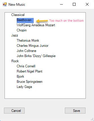 C Position Of Text And Background In TreeView Stack Overflow