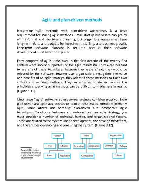 Agile And Plan Driven Methods Agile And Plan Driven Methods Integrating Agile Methods With