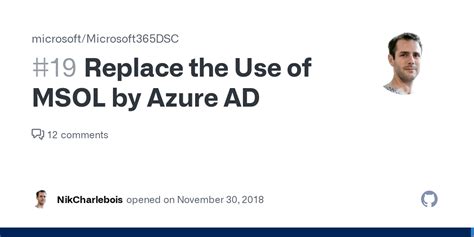 Replace The Use Of Msol By Azure Ad · Issue 19 · Microsoft
