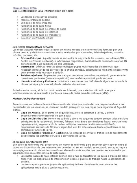 manual cisco ccna 1 pdf modelo osi red de computadoras