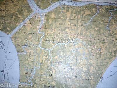 6329 Iv N Vietnam War Map 1966 Can Duoc Mekong Delta 45900999