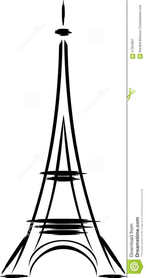 Eiffel Tower Drawing Outline Free Download On ClipArtMag