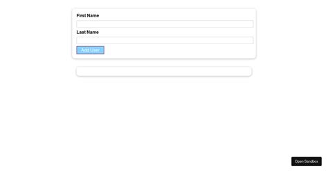 react codesandbox