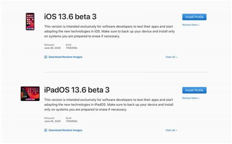 Apple ปลอยอปเดท iOS 13 6 และ iPadOS 13 6 Beta 3 ใหนกพฒนาและ Public Beta แลว