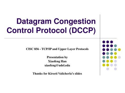 Ppt Datagram Congestion Control Protocol Dccp Powerpoint Presentation Id9466269