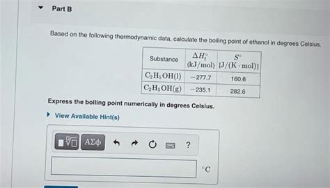 [solved] based on the following thermodynamic data calcul