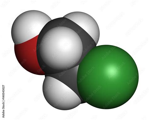 Ethylene Chlorohydrin Molecule Side Product Formed During Ethylene