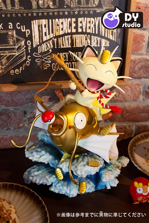 [preorder Closed] Statue [dy] Meowth And Pikachu With Magikarp PokÉ Galerie