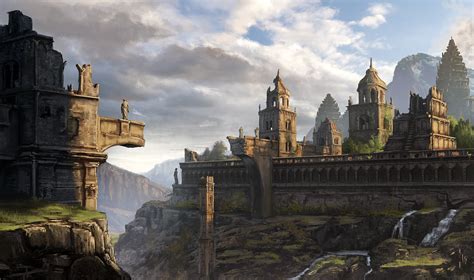 Download Fantasy Ruin Hd Wallpaper By Edward Barons
