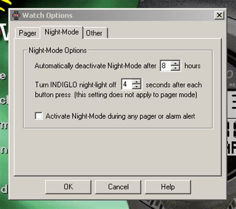 Support Night Mode Options For Protocol Issue Synthead Timex Datalink Client GitHub