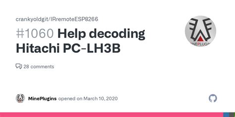 help decoding hitachi pc lh3b · issue 1060 · crankyoldgit irremoteesp8266 · github