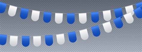 Bunting Flags Mockup Carnival Party Royalty Free Vector