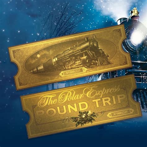 Personalized Polar Express Ticket Printable North Pole Ticket Canva