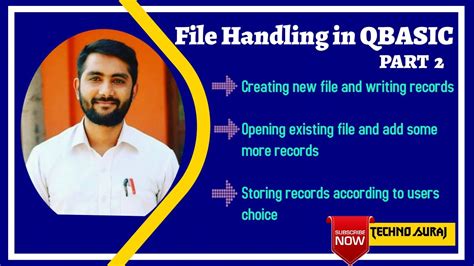 class 10 computer science file handling in qbasic part 2 youtube