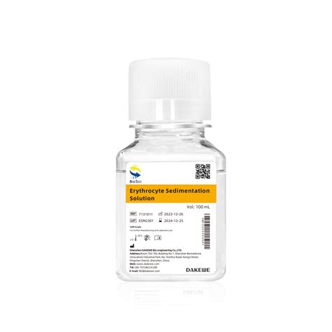 Erythrocyte Sedimentation Solution Biosci