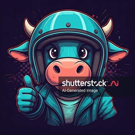 Cartoon Artistic Image Gambar Sapi Lucu Ai Generated Image 2592312991