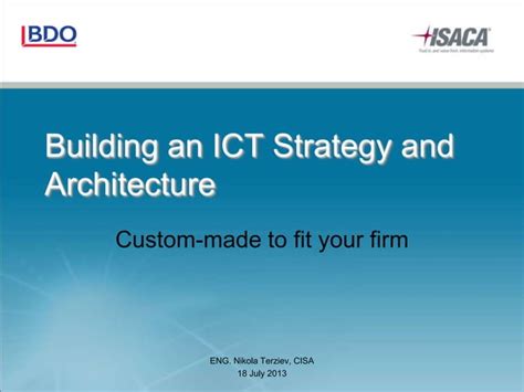 Ict Startegy And Architecture Ppt