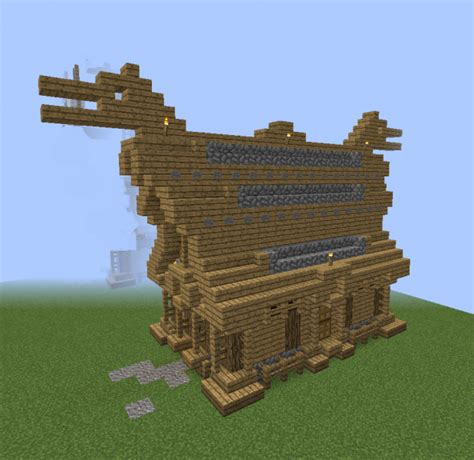 Medieval Nordic Barn Blueprints For Minecraft Houses Castles Towers