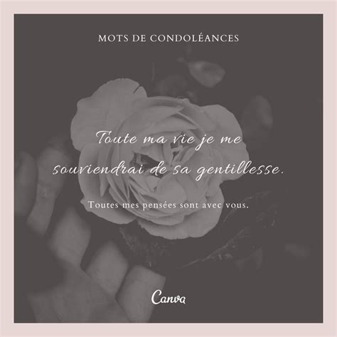 Les plus beaux messages de condoléances du Web Canva