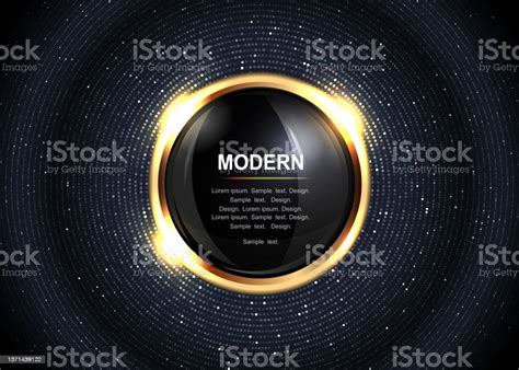 골드 테두리와 작은 모자이크가 있는 블랙 라운드 프레임 1위에 대한 스톡 벡터 아트 및 기타 이미지 1위 가리기 검은색